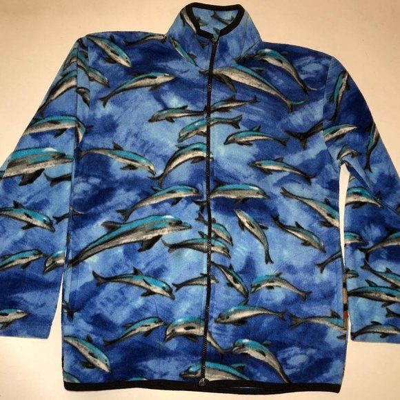 Zoofleece | Jackets & Coats | Zoofleece Dolphins Whale Dolphin Blue ...